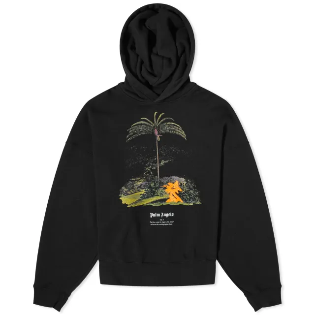 Palm Angels Men's Enzo From The Tropics Popover Hoodie Black ...