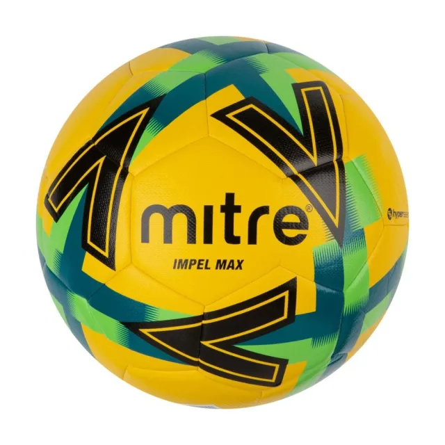 Mitre Impel Max Football - Yellow/Dark Green/Light Green/Black | 5 ...