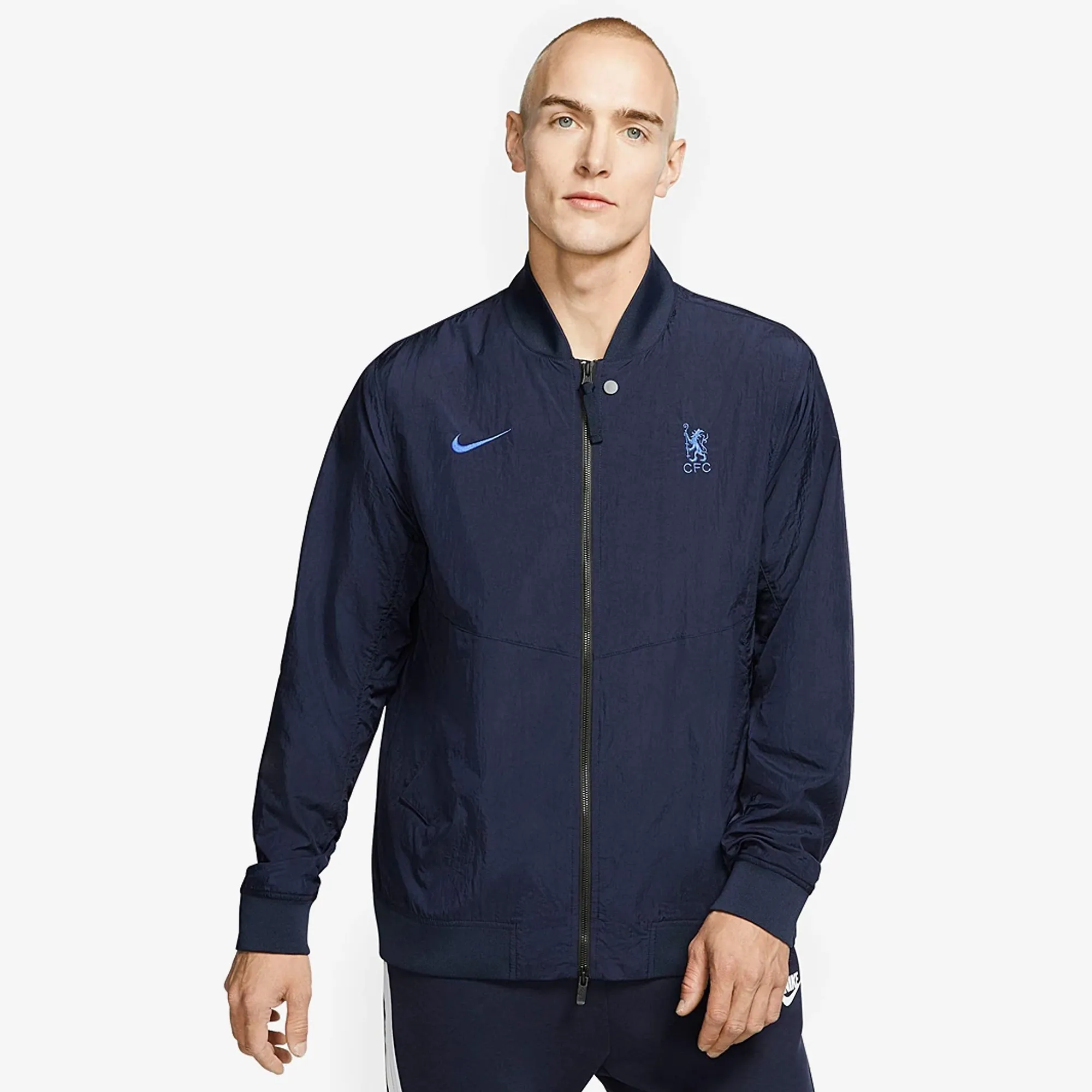 Nike Chelsea FC 2019 20 NSW Authentic Varsity Jacket Frenchs | AR8625 ...