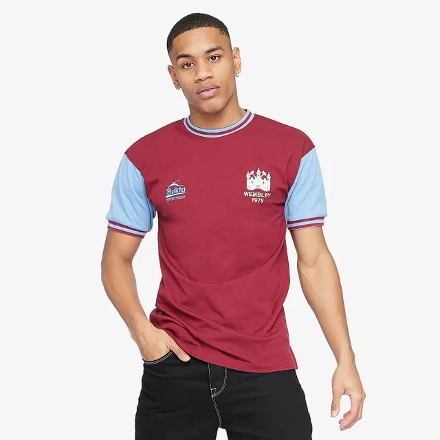 Score Draw West Ham United 1975 FA Cp Final Bukta Shirt | WHAM75HFACFSS | FOOTY.COM