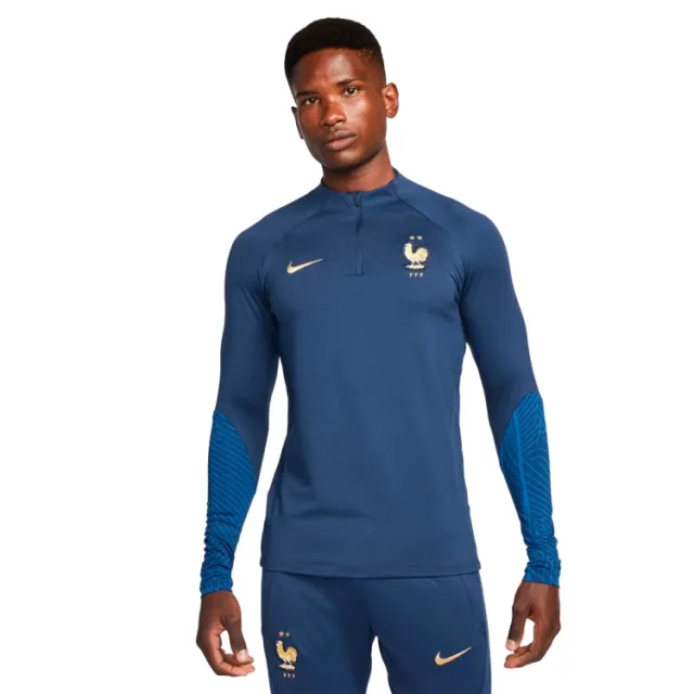 Nike France Dri-fit 1/4 Zip L/S Strike Drill Top - Navy 2022-2023 ...