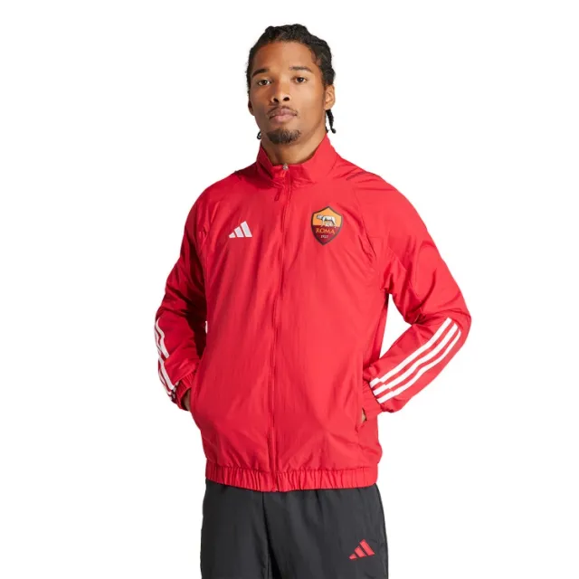 adidas AS Roma Pre-Match Training Jacket | IQ9944 | FOOTY.COM
