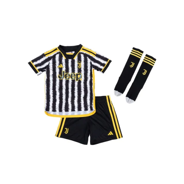 adidas Juventus Kids SS Home Mini Kit 2023/24 | IB0496 | FOOTY.COM