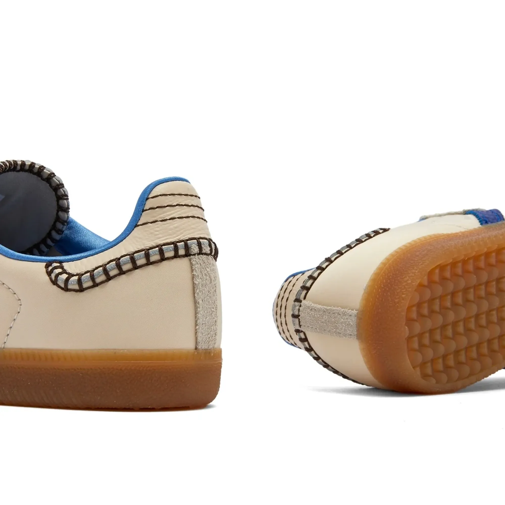 Adidas X Wales Bonner Samba Cream/Blue | IH7756 | FOOTY.COM