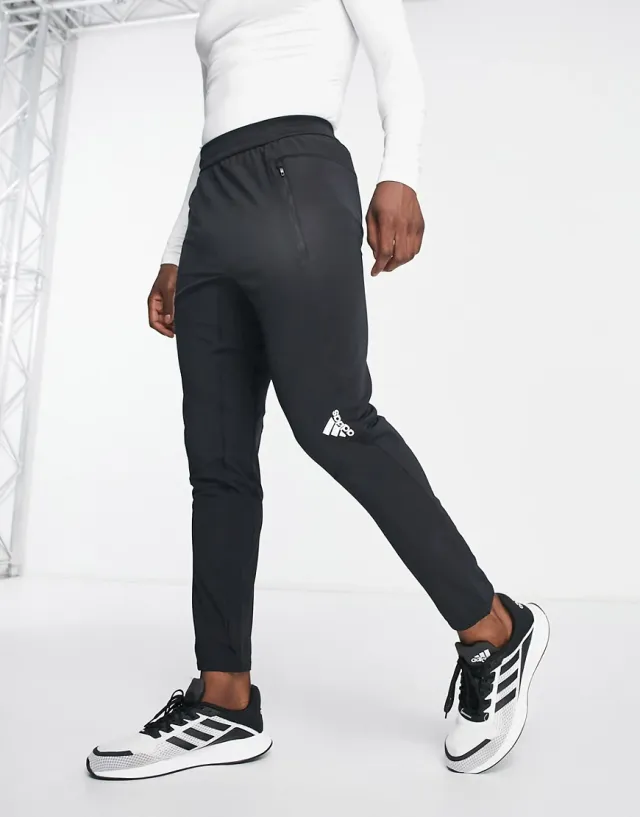 Adidas Training Design 4 Training Joggers In Black | HD3571 | FOOTY.COM