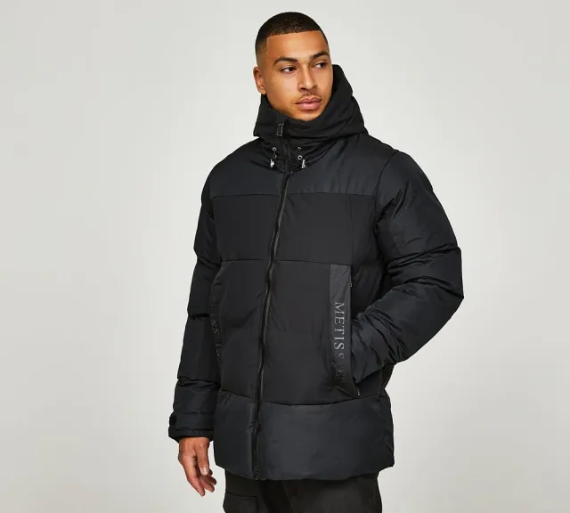 Métissier Rhett Puffer Jacket - Black - Size 2XL - Black | MET 203 ...