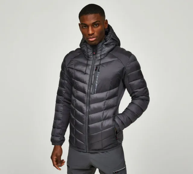 Zavetti Canada Cherosso Hybrid Puffer Jacket - Grey - Size XS - Grey ...