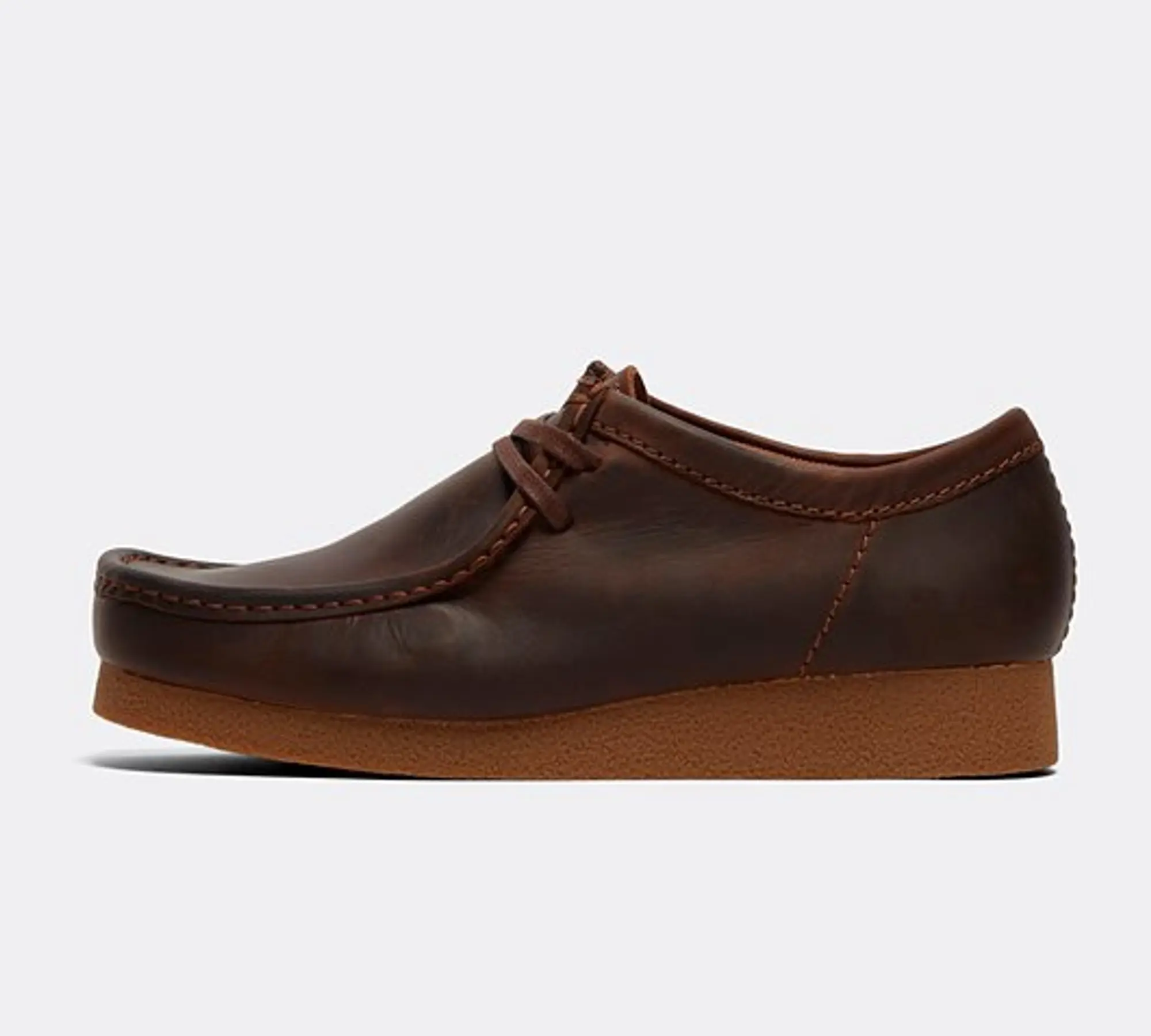 Clarks Wallabee Evo Shoe Brown Size 9 Brown 26172819 FOOTY.COM
