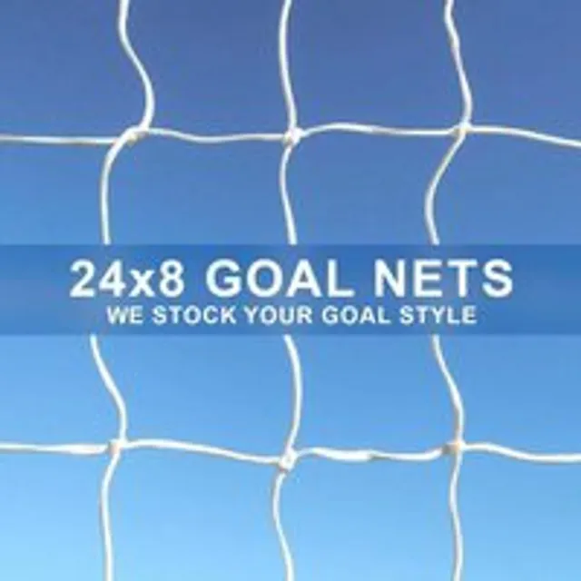 FORZA 24 x 8 Replacement Football Goal Nets | 36403912721 | FOOTY.COM
