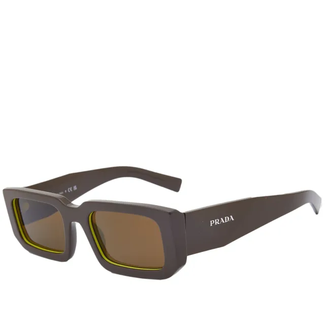 Prada Eyewear Men's PR 06YS Sunglasses Loden/Dark Brown | 0PR-06YS-53 ...