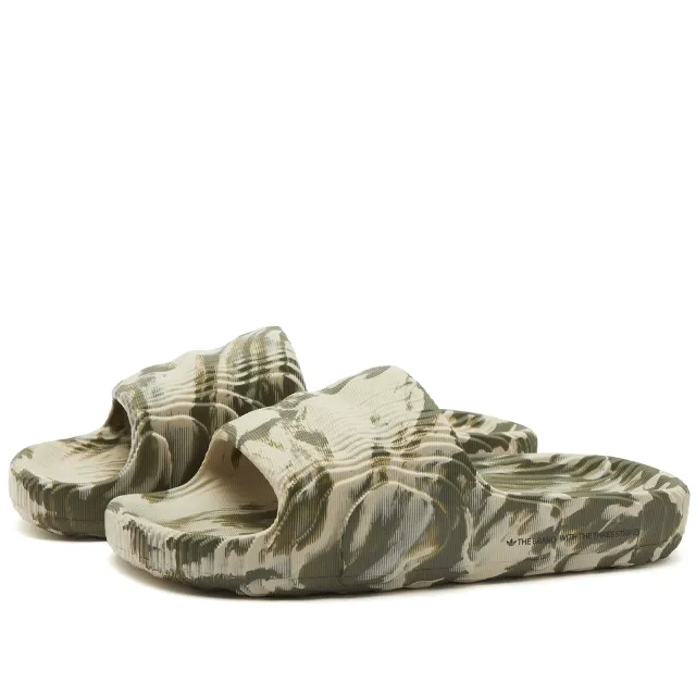 Sneakers Adidas Adilette 22 Wonder Beige/ Olive Strata/ Core Black Eur ...