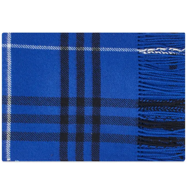 Burberry Men's Tartan Blend Merino Scarf Knight | 8073684-B7323 | FOOTY.COM