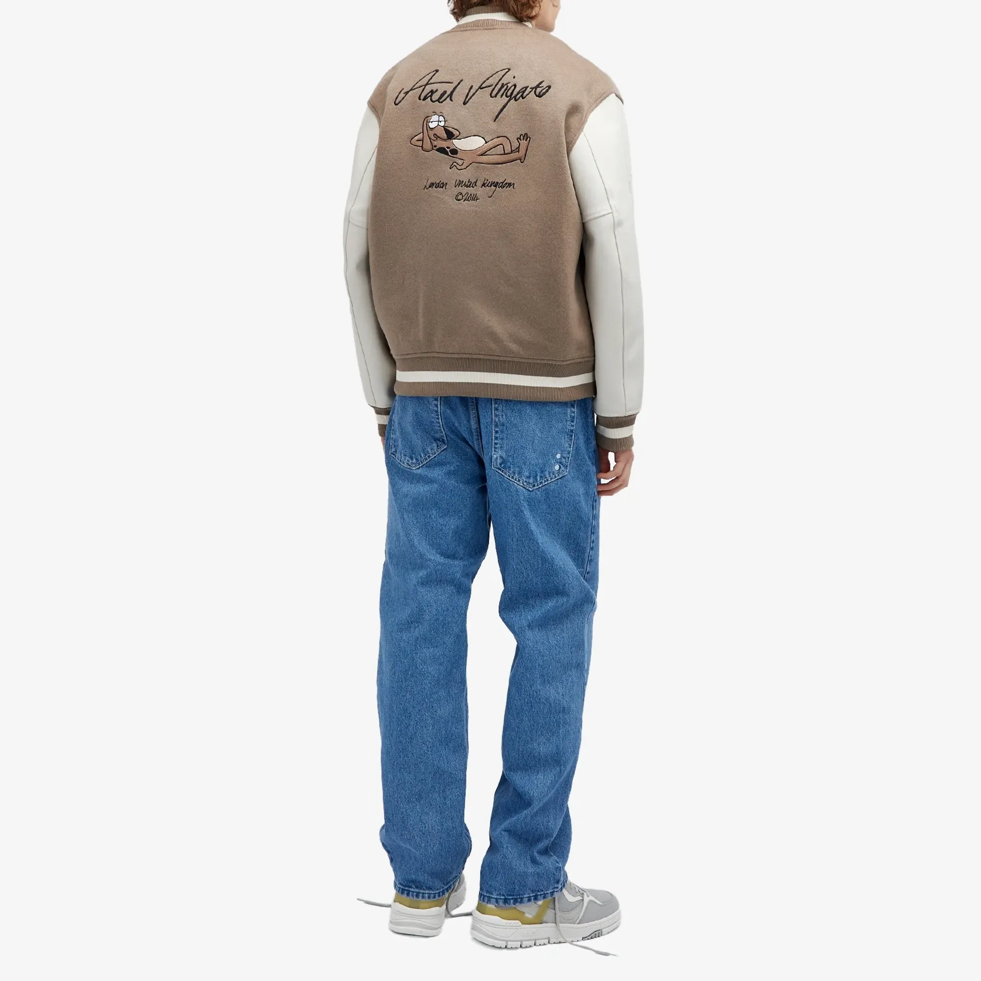 Axel Arigato Men's Wes Varsity Jacket Light Brown | A2178002 | FOOTY.COM