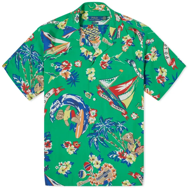 Polo Ralph Lauren Men's Short-Sleeve Shirt - Surfer Bear | 710936597001 ...