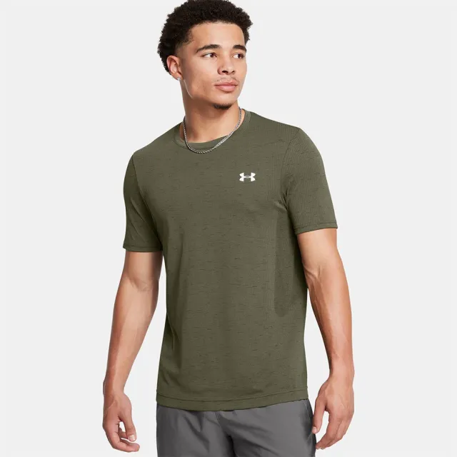 Under Armour Vanish Seamless Men's Short Sleeve Marine OD Green / White ...