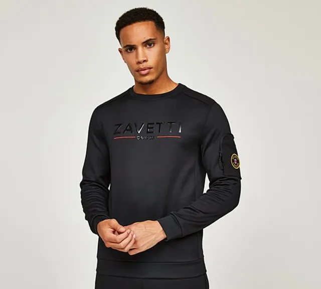 Zavetti Canada Daletto Sweatshirt - Black | ZVC 517 - BLK | FOOTY.COM