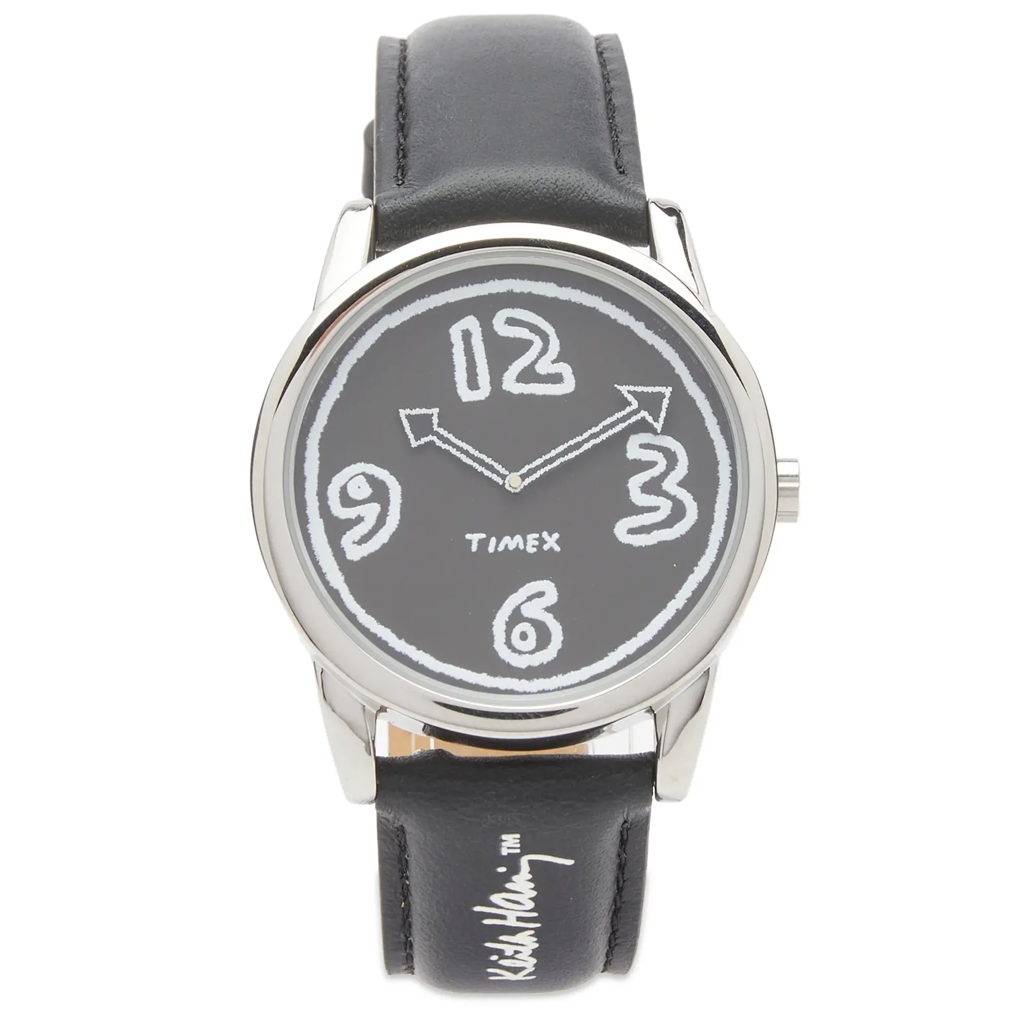 Timex x Keith Haring Easy Reader 38mm Watch Black | TW2W25400QY | FOOTY.COM
