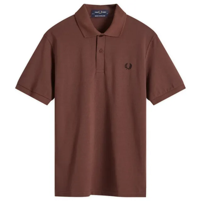 Fred Perry Men's Original Plain Polo Brick/Black | M3-V49 | FOOTY.COM