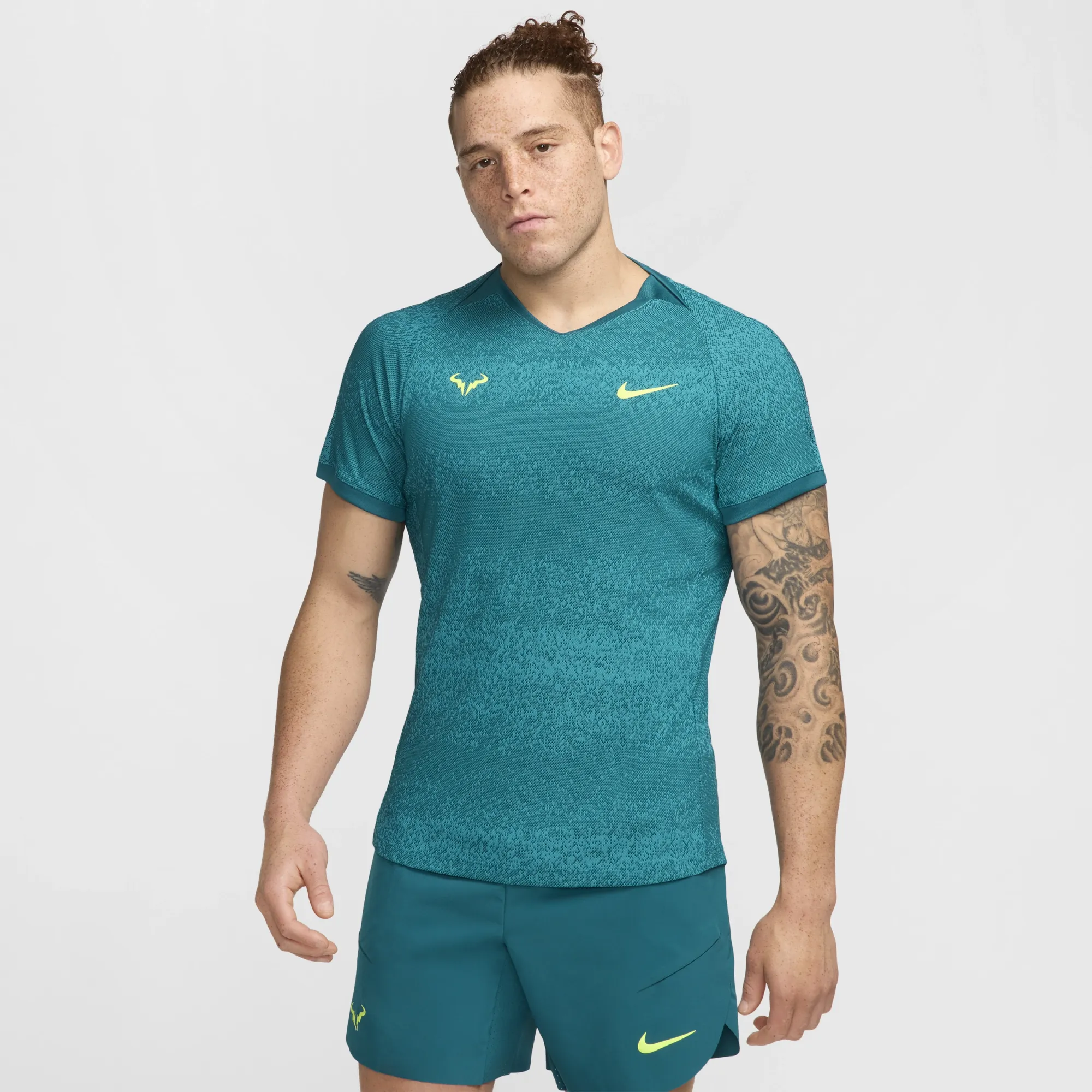 Nike Rafa Men's Dri-FIT ADV Short-Sleeve Tennis Top - Green | FD5409 ...