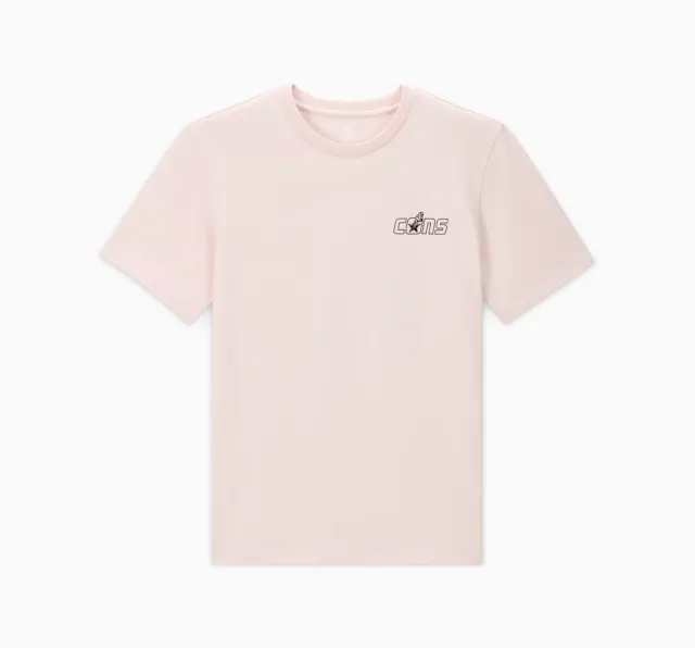 Converse CONS Skeleton Grip T-Shirt - Pink | 10026689-A03 | FOOTY.COM