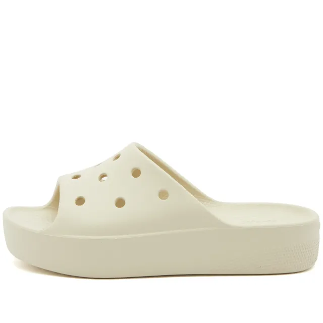 Crocs | Women | Classic Platform | Slides | Bone | 5 | 208180-2Y2 ...