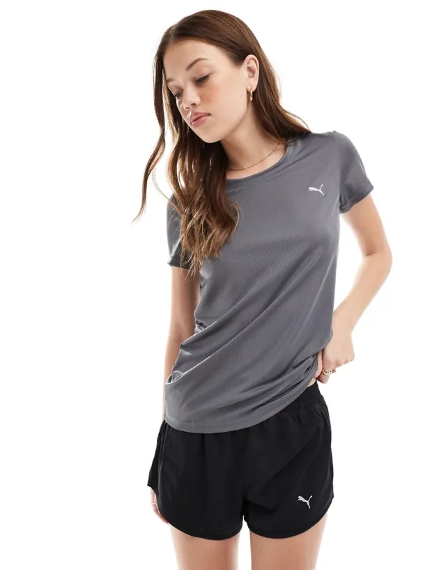 Puma Womens Training Performance Tee - Grey, Grey | 520311_60 | FOOTY.COM