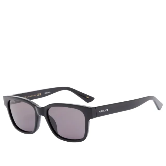 Gucci Men's Minimal Sunglasses Black/Grey | GG1716S-001 | FOOTY.COM