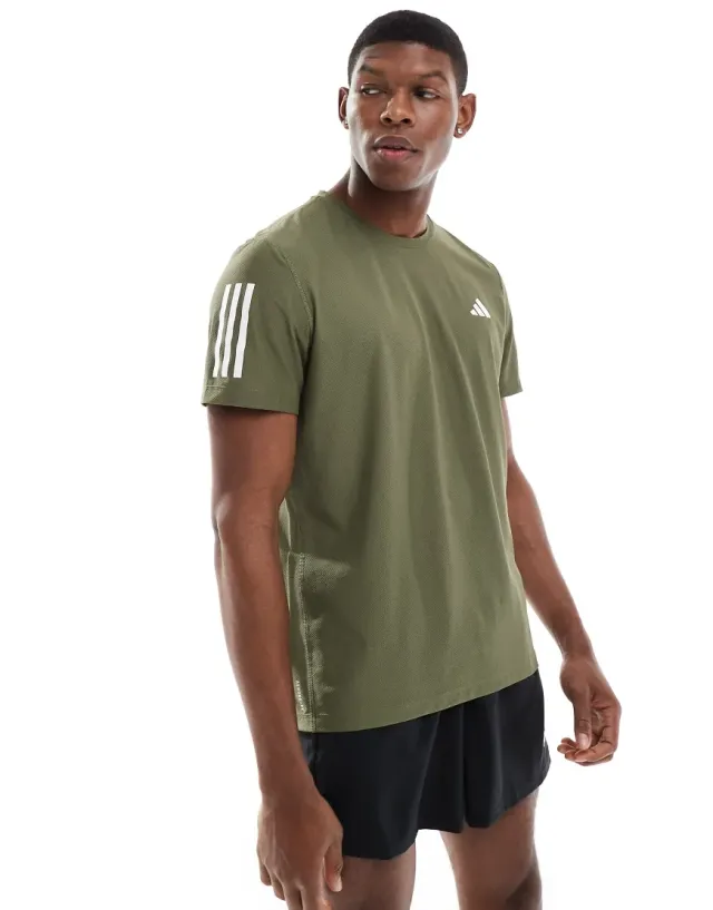 adidas Own The Run T-Shirt - Green - Size L - Green | IV5421 | FOOTY.COM