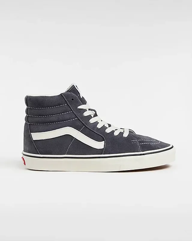 Vans Sk8-Hi Pig Suede Shoes (Gray) Unisex Grey | VN000BW7BXC | FOOTY.COM