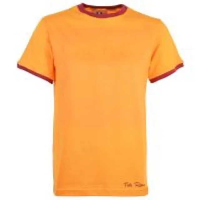Toffs Retro Amber/Maroon Tee Shirt | T1003 | FOOTY.COM