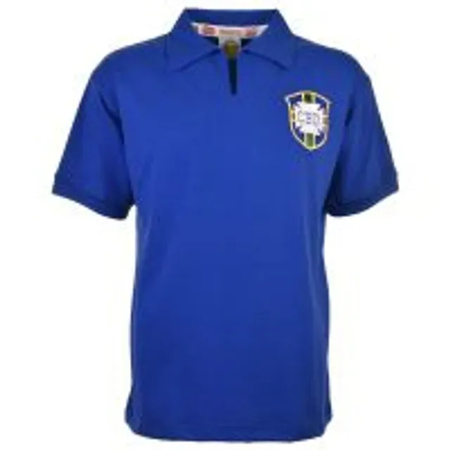 Brazil 1958 World Cup Away Retro Football Shirt | 3200 | FOOTY.COM