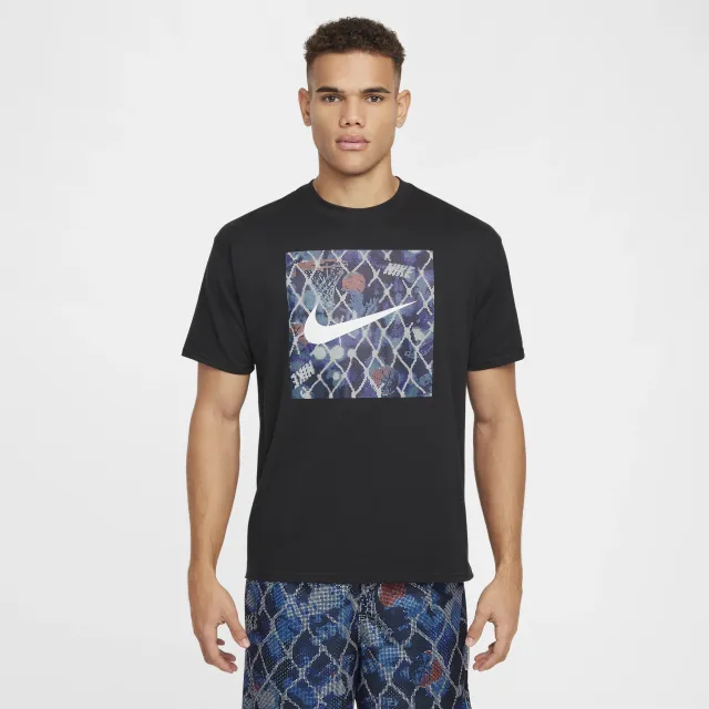 Nike Men's Max90 Basketball T-Shirt - Black - Cotton | HF6185-010 ...