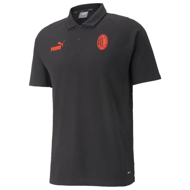 AC Milan Casuals Polo Shirt (Black) 2022-2023 Men's Made By: Puma ...
