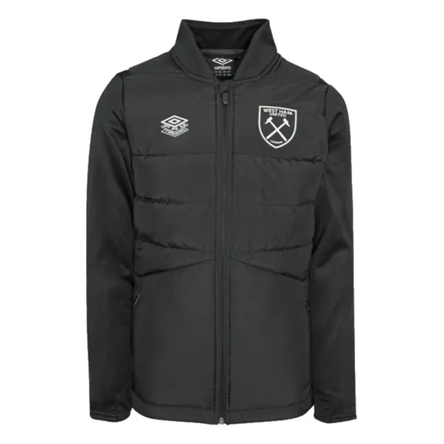 West Ham United Thermal Jacket (Black) 2023-2024 Men's Size: Extra ...