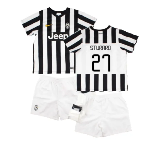 adidas Juventus Baby SS Home Mini Kit 2014/15 | 392117 | FOOTY.COM