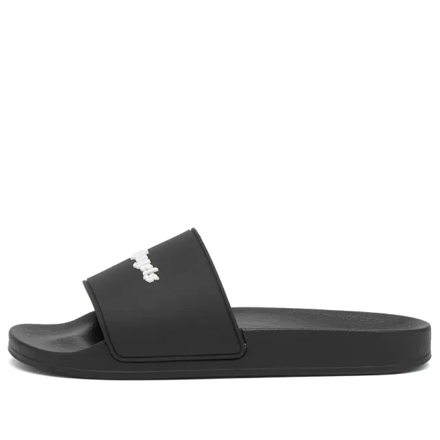 Palm Angels Classic Logo Pool Slide Black | PMIC010C99MAT0011001 ...