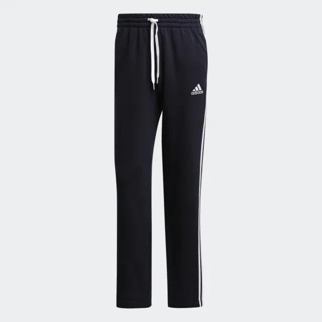 adidas Essentials Fleece Open Hem 3-Stripes Joggers | GK9269 | FOOTY.COM