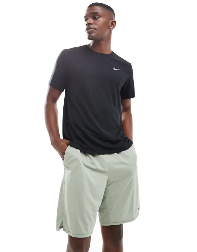 Nike Training Dri-Fit Totality Knit 9 Inch Shorts In Light Green ...