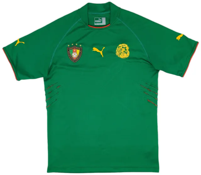 Puma 2004-06 Cameroon Home Shirt - 9/10 - (L) | CAMH04469MW | FOOTY.COM