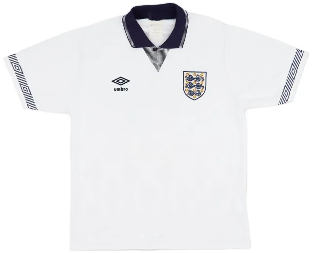 Umbro 1990-92 England Home Shirt - 9/10 - (S) | ENGH90058-726 | FOOTY.COM