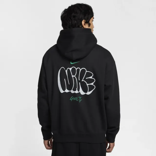 Nike Solo Fleece Hoodie Black/Malachite | HQ4181-010 | FOOTY.COM
