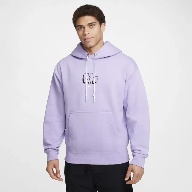 Nike Solo Swoosh Graffiti Hoodie, Purple | HQ4181-515 | FOOTY.COM
