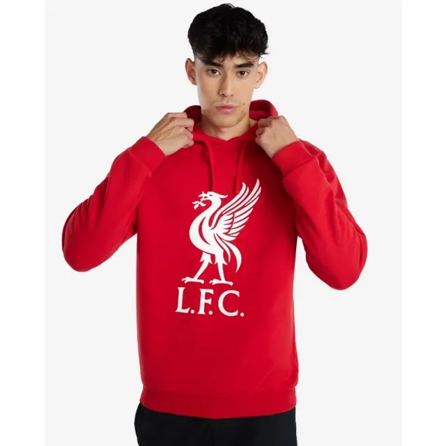 Liverpool FC LFC Mens Liverbird Hoody Red | 70437 | FOOTY.COM