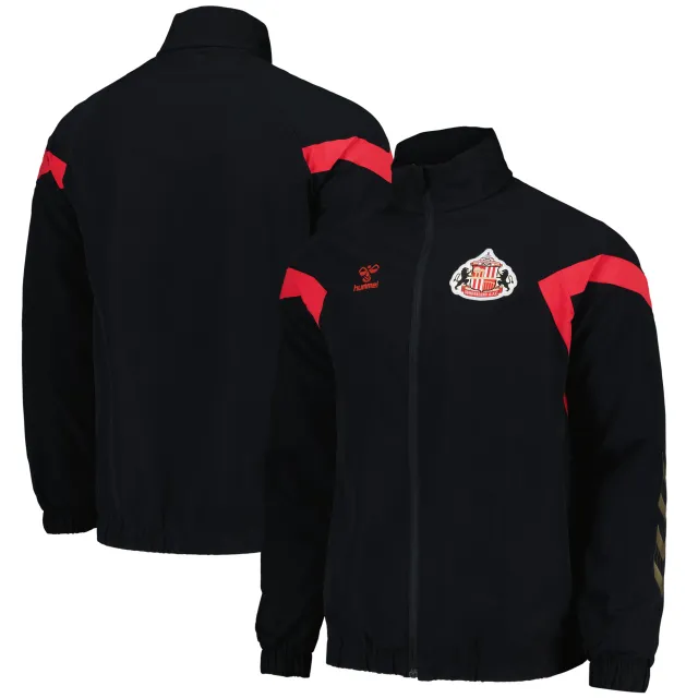 Sunderland Hummel Travel Woven Jacket - Black | 1068761 | FOOTY.COM