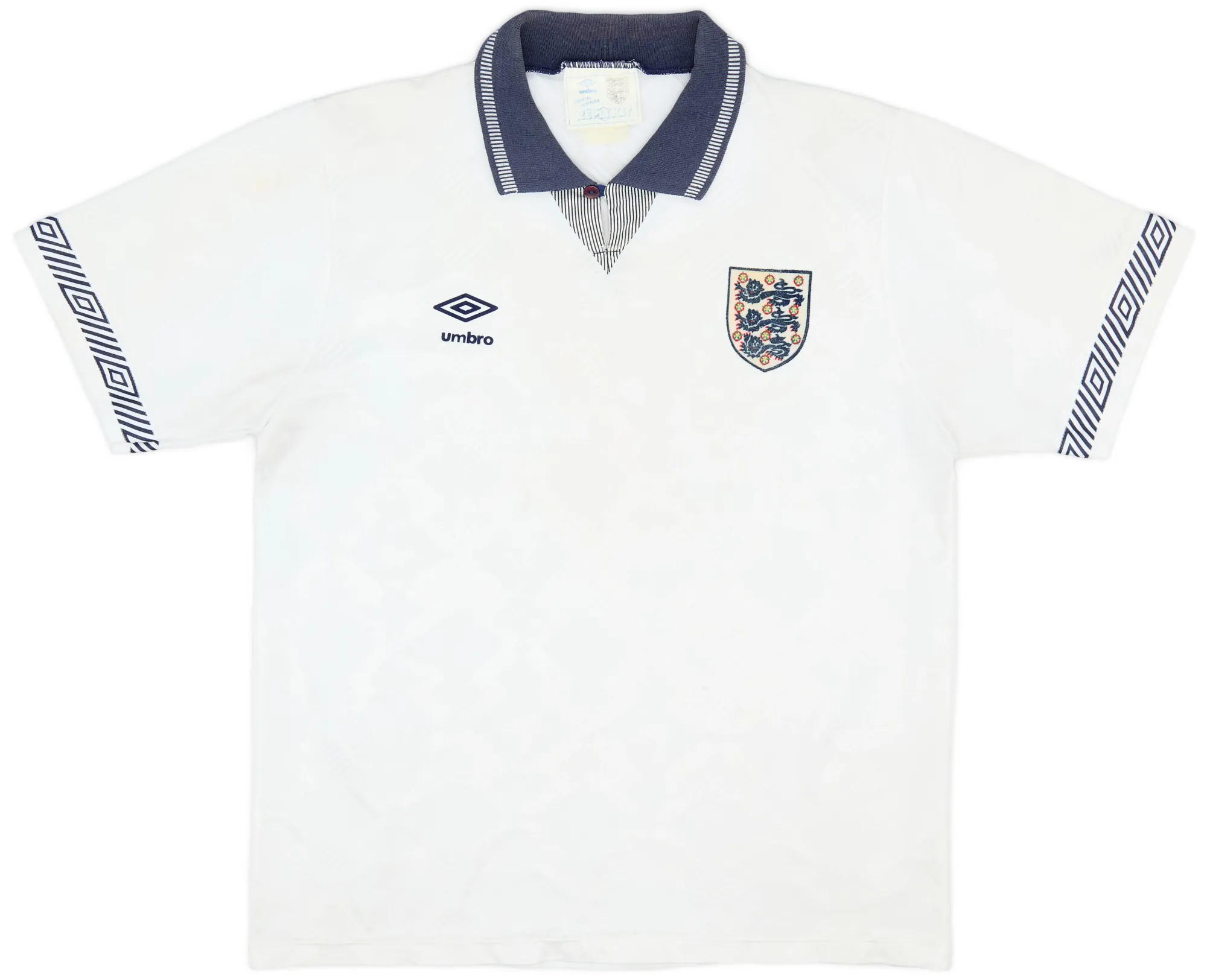 Umbro 1990-92 England Home Shirt #7 - 8/10 - (L) | ENGH90701-76 | FOOTY.COM