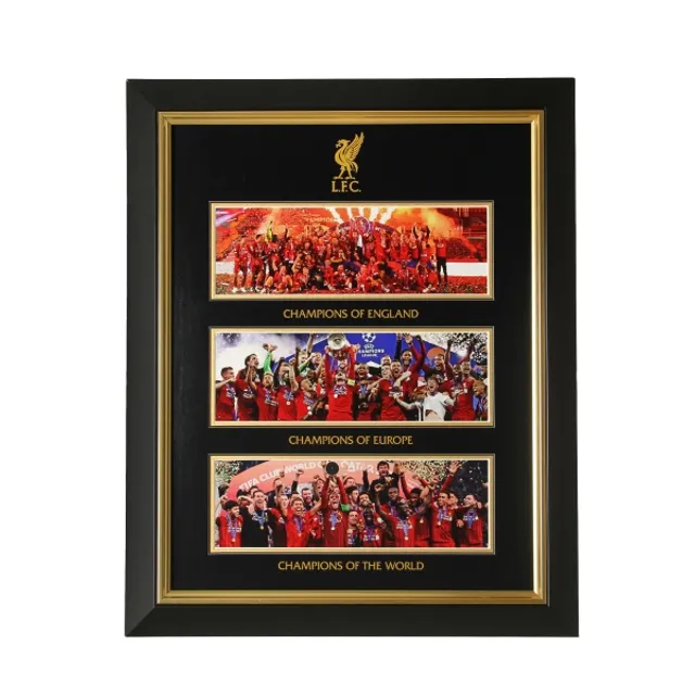 Liverpool FC LFC Framed 3 x Win Frame | 72105 | FOOTY.COM