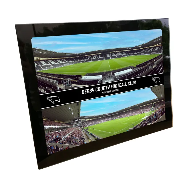 Derby County Panoramic Stadium Montage Glass Frame - 8 x 6 Inch ...
