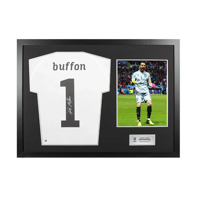 Icons UEFA 2024 MATCH ISSUE Gianluigi Buffon Back Signed and Hero ...