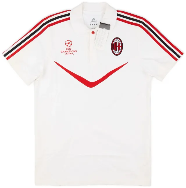 2010-11 AC Milan adidas Champions League Polo Shirt (M) | ACMTR10976496 ...
