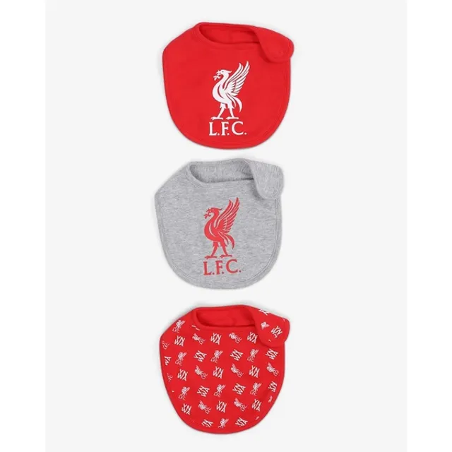 Liverpool FC LFC Baby 3Pk Bibs | 77019 | FOOTY.COM